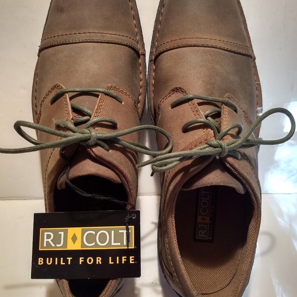RJ COLT | Shoes | Rj Colt Fletcher Mens Shoes Cap Toe Brown Sueded ...